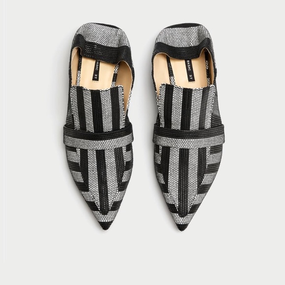 Zara | Shoes | Zara Striped Mule New | Poshmark